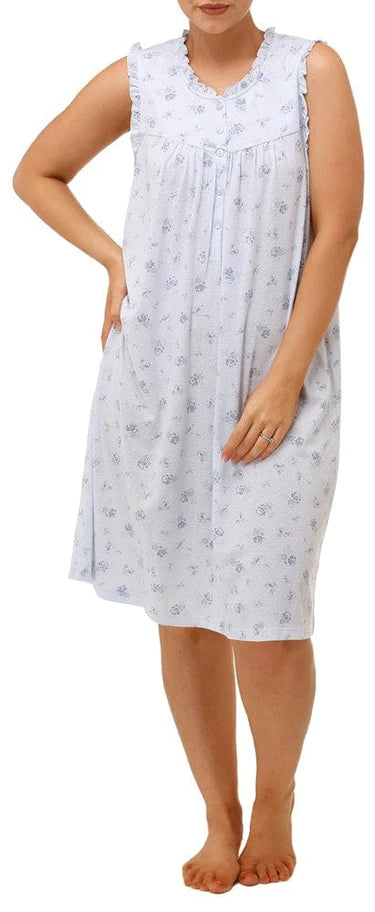 SCHRANK SK400CBLE CARNATION | SLEEVELESS NIGHTIE | PLUS SIZE NIGHTWEAR ...